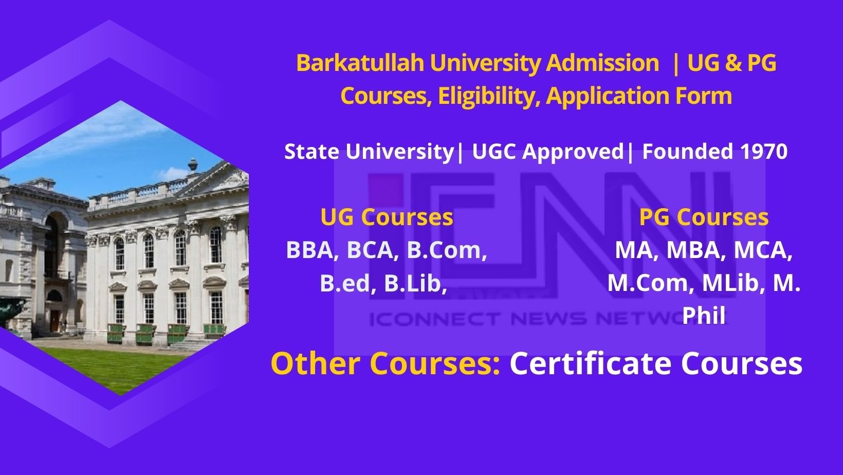 Barkatullah University Admission 2026 | Courses, Eligibility & Last Date